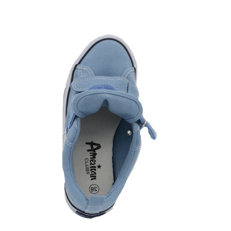 Tenisi din panza pentru baieti American Club LH-18-DSTC-73-33, Albastru ...