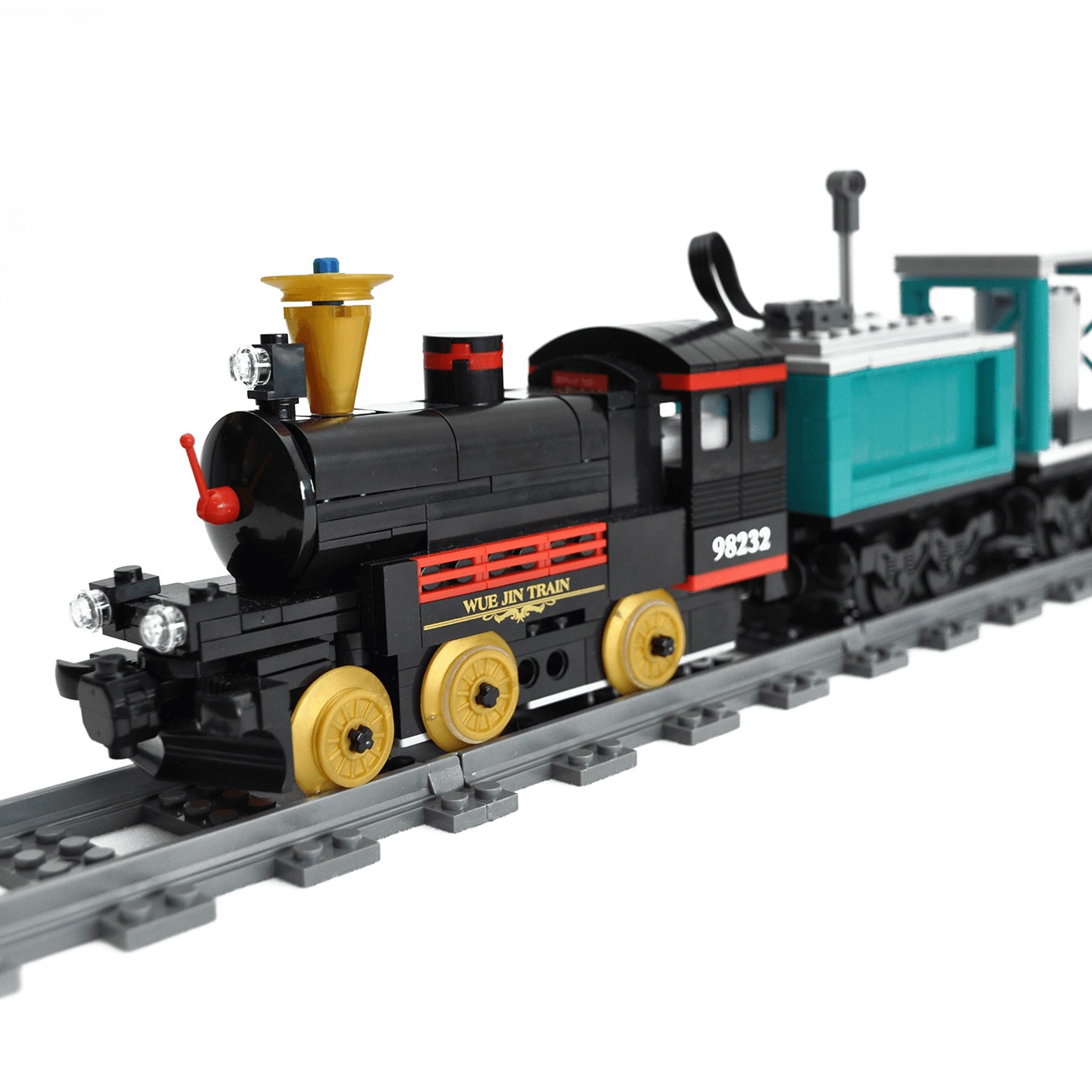 Trenulet electric de construit OLIVER, 316 piese, Bleu, TEC-02 - eMAG.ro