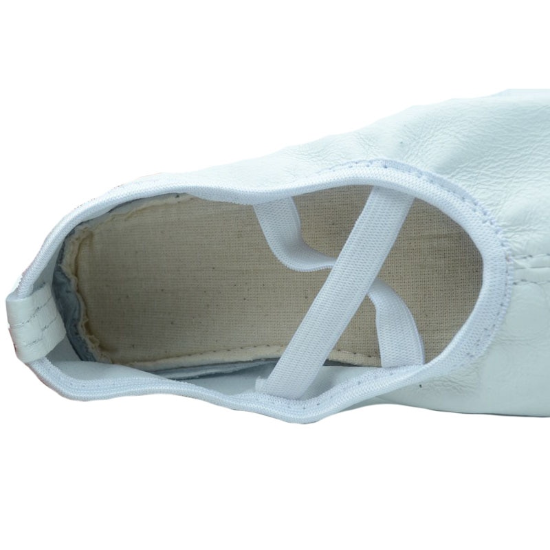 Pantofi din piele pentru balet copii Mini Junior BLR2A-27-533, Alb 27 ...