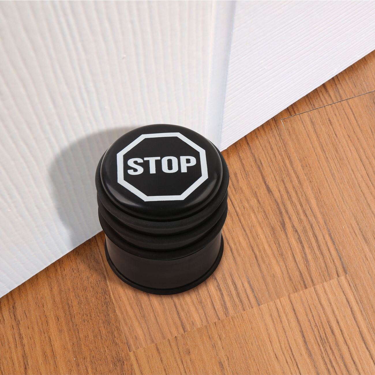 Стопер за врата STOP, Гумен, 1кг, Черен - eMAG.bg