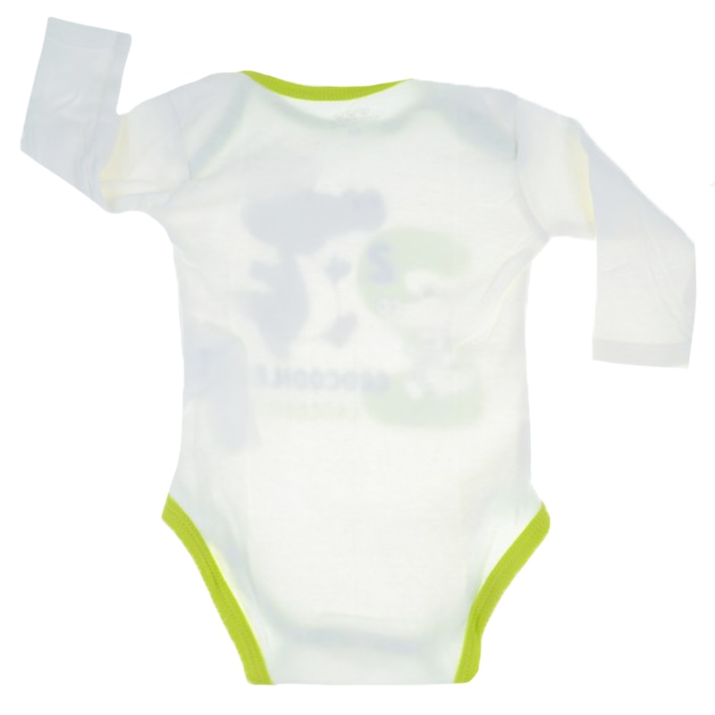 Body cu maneca lunga pentru baieti E Plus M 59754-68-cm, Alb 68 CM ...