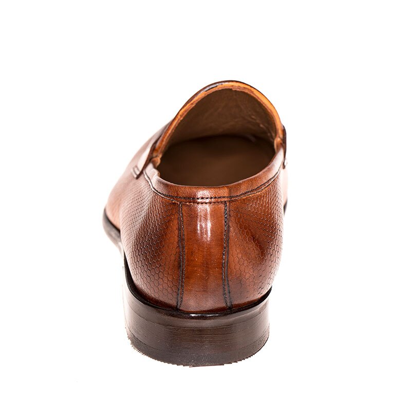 Pantofi barbati, Goretti, model fara siret, aspect de fagure, piele ...