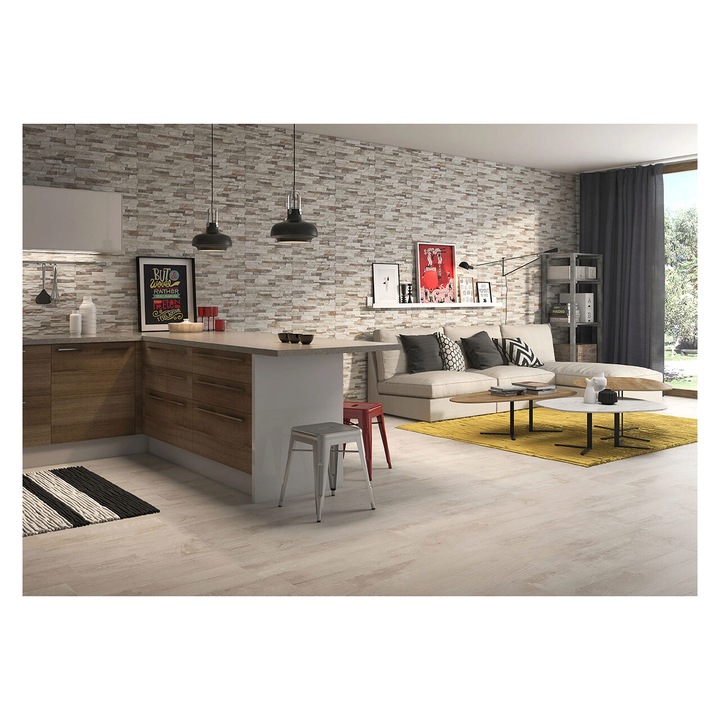 Faianta Brick Terra, tip piatra, 34x50 cm, culoare maro, finisaj mat ...