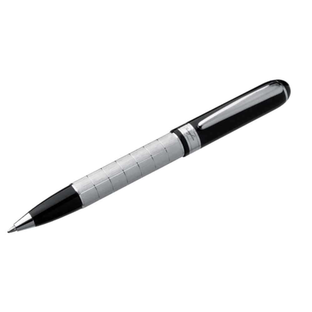 Метална химикалка Ferraghini, сребристо и черно, в черен калъф - eMAG.bg