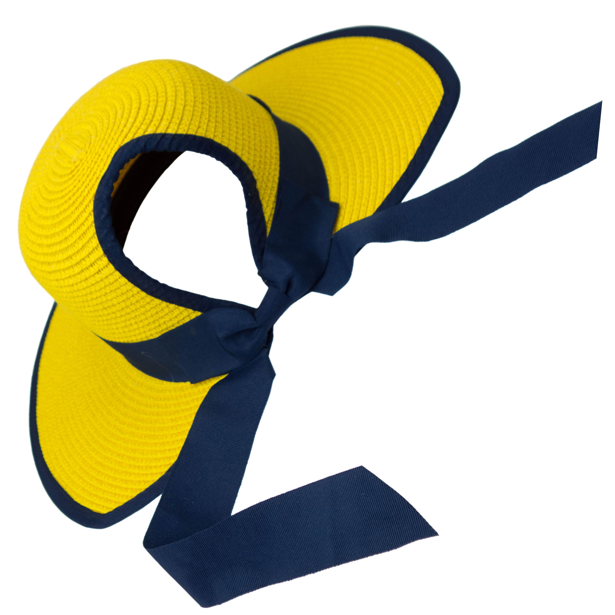 Anoul PAL413 női napkalap, állítható méret, sárga / tengerészkék - eMAG.hu