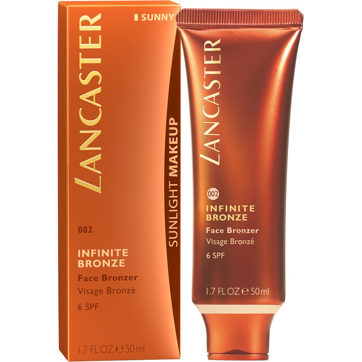 Crema de fata Lancaster, Infinte Bronze, 002 Sunny, SPF 6, 50 ml - eMAG.ro