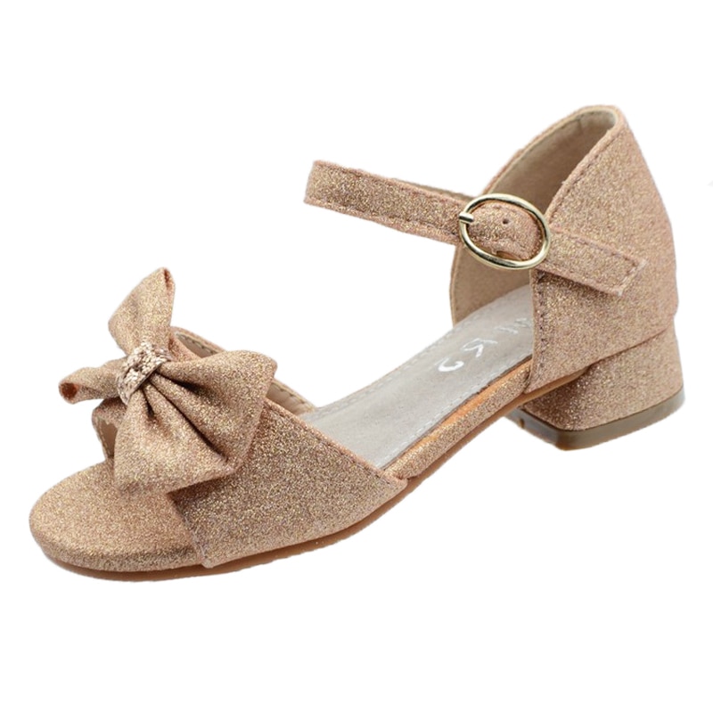 Sandale elegante cu toc pentru fete MRS R725-AU1, Auriu 27 - eMAG.ro