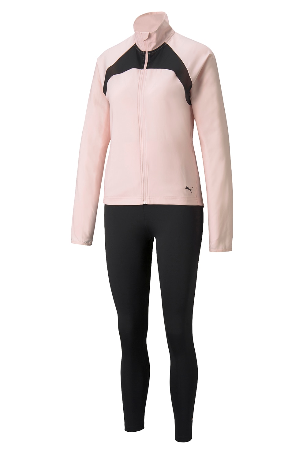 Puma, Trening cu imprimeu logo, Roz pastel/Negru, S - eMAG.ro