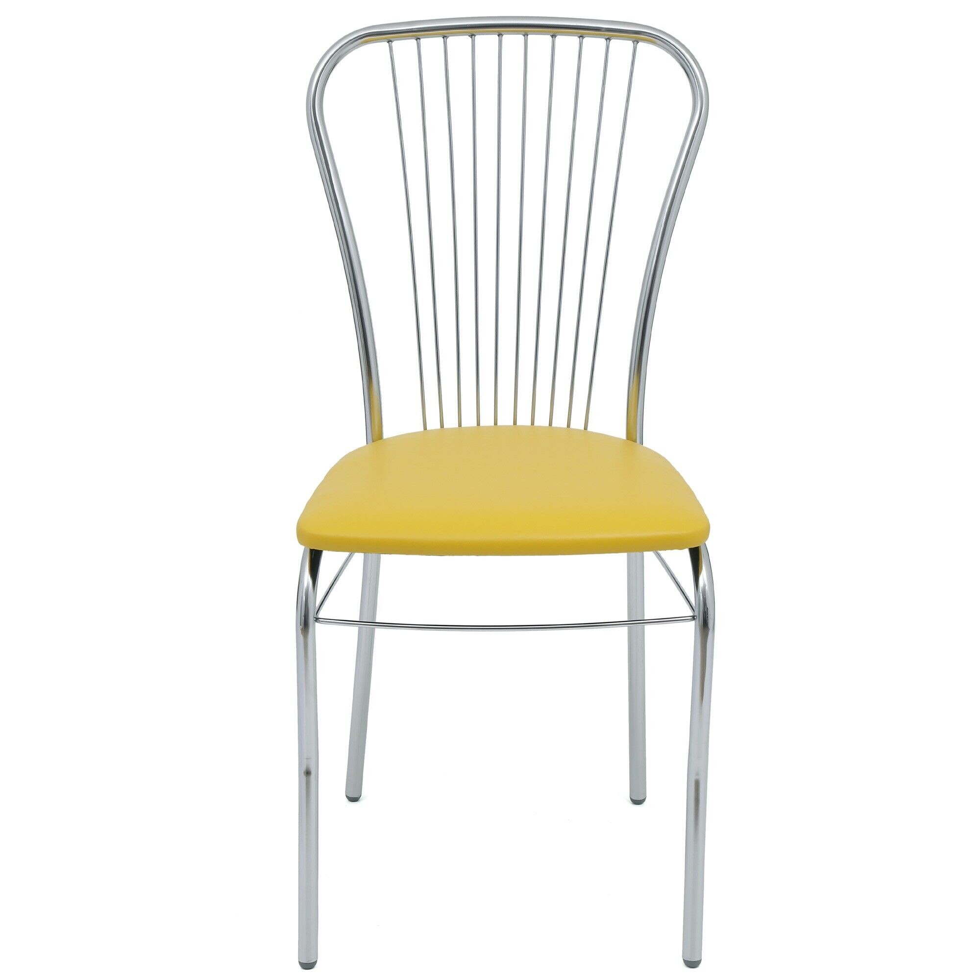 Scaun Arco CR, Galben piele ecologica - eMAG.ro