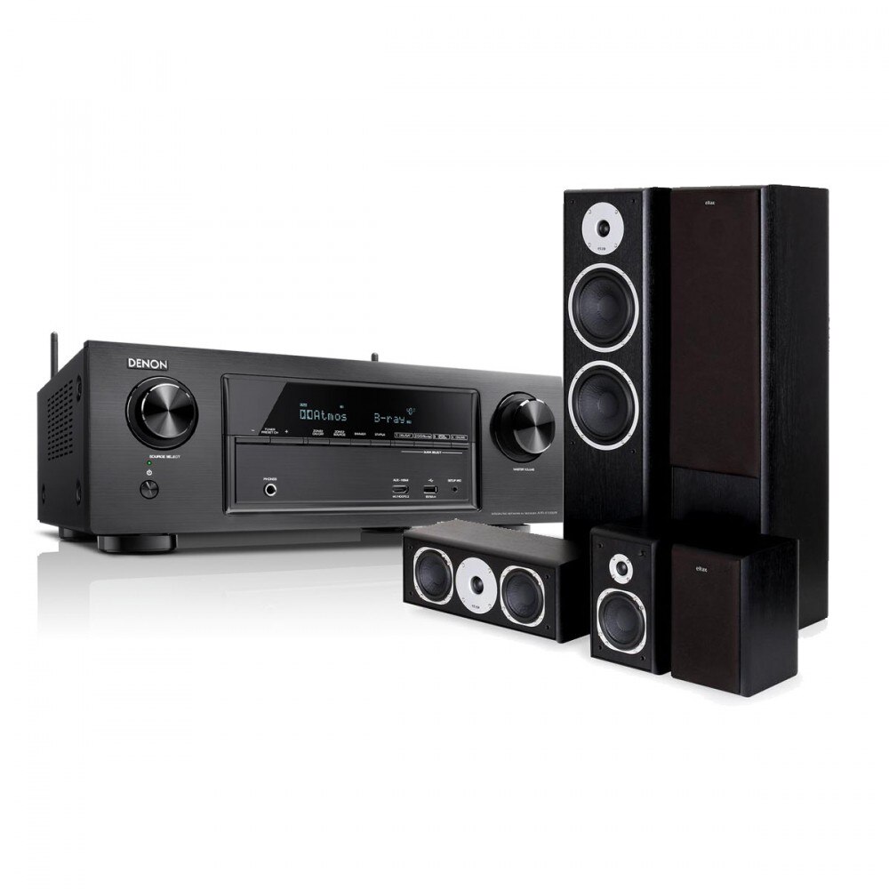 Sistem audio 5.0 Receiver Denon AVR-X1300W + Boxe Eltax Universe 5 ...