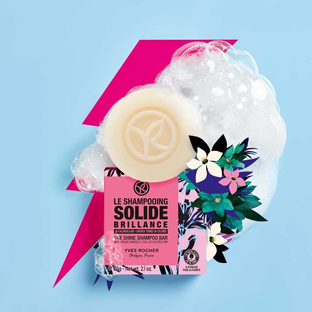 Sampon solid pentru stralucire, Yves Rocher, 60 g - eMAG.ro