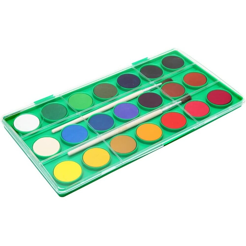 Alpino akvarell 2 ingyenes ecset, 21 szín / készlet - eMAG.hu