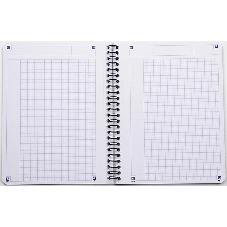 Caiet cu spirala A5, Oxford School Touch, 70 file-90g/mp, 4 perf, coperta carton roz, mate - eMAG.ro