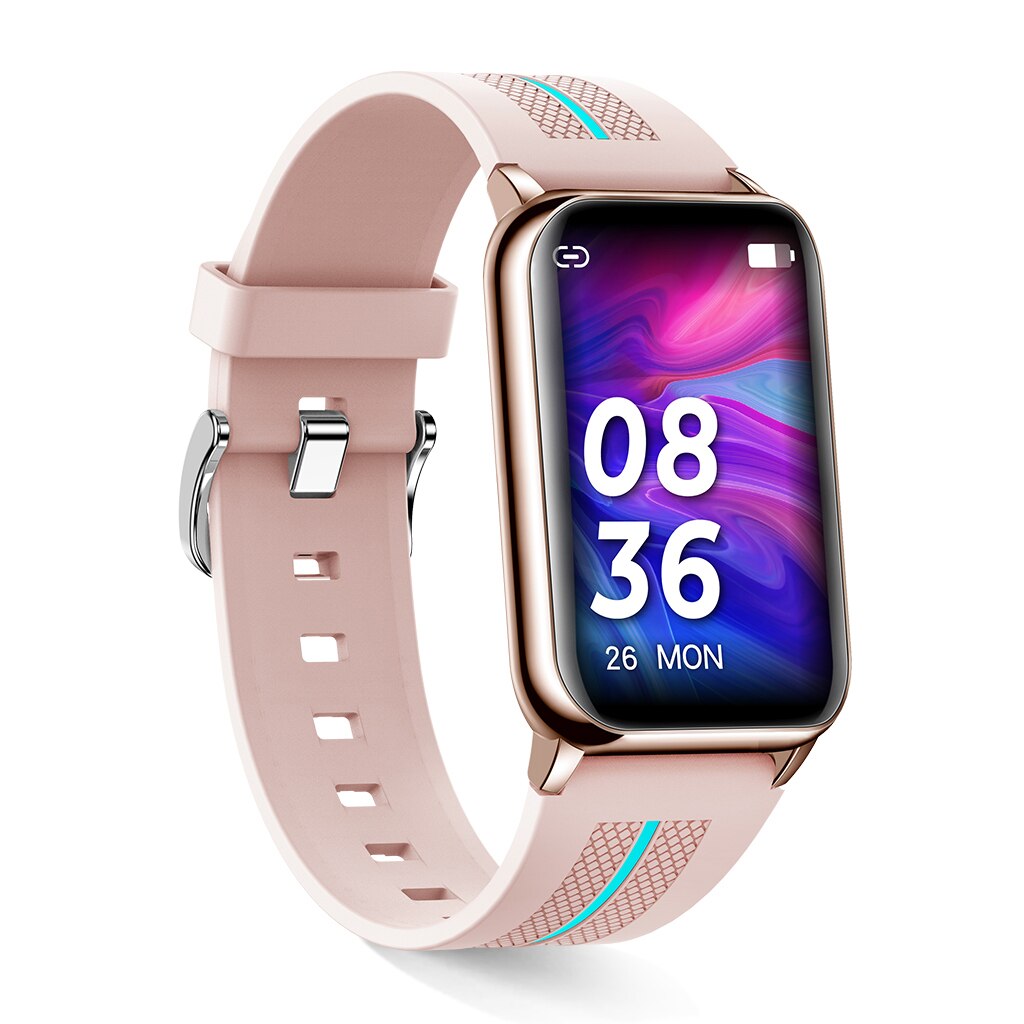 Smartwatch HelloSmart H76, Multisport, Ritm cardiac, Auriu roz - eMAG.ro
