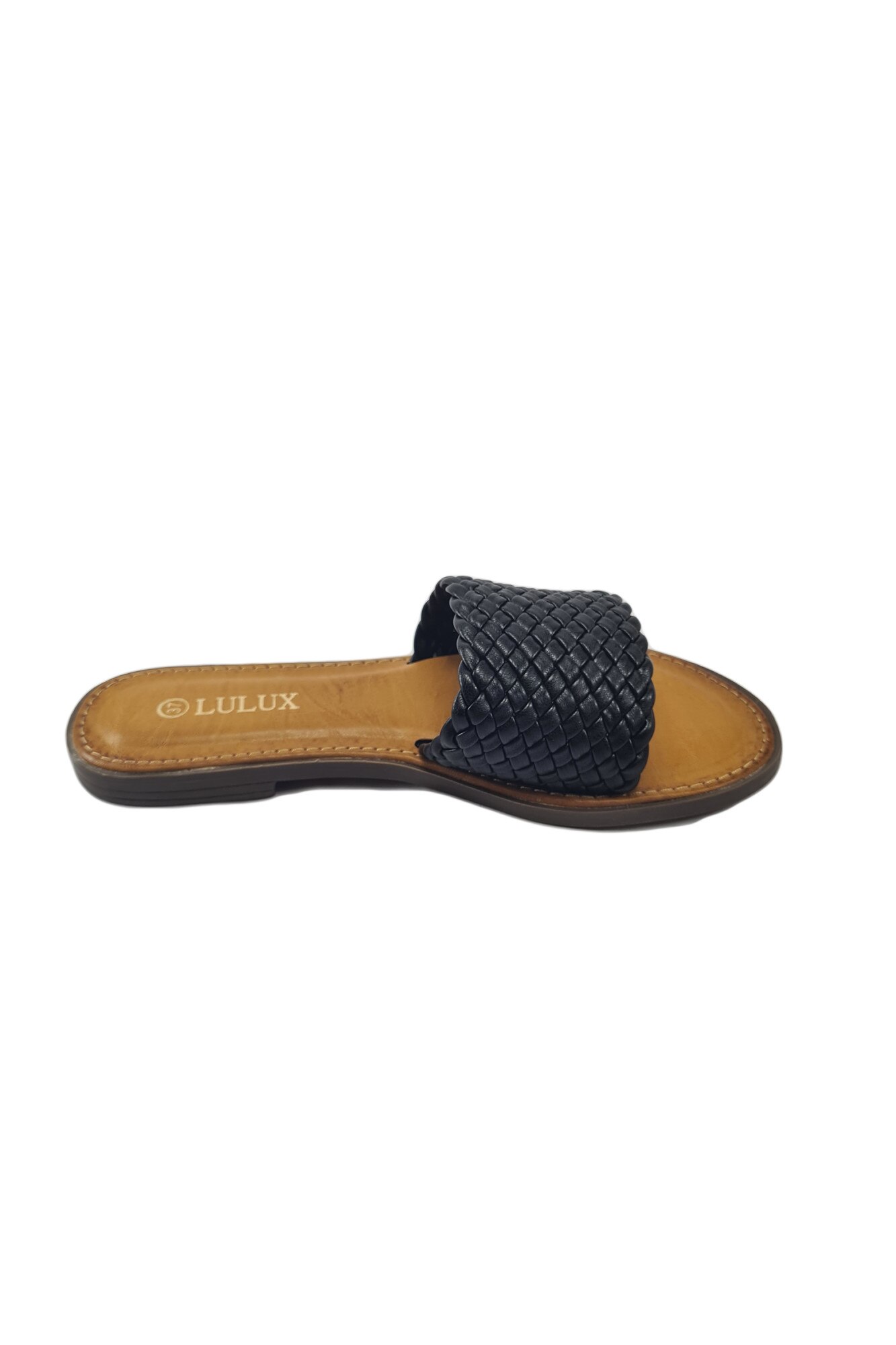 Papuci dama, LULUX, Piele ecologica, ta880, Negru, 36 EU - eMAG.ro