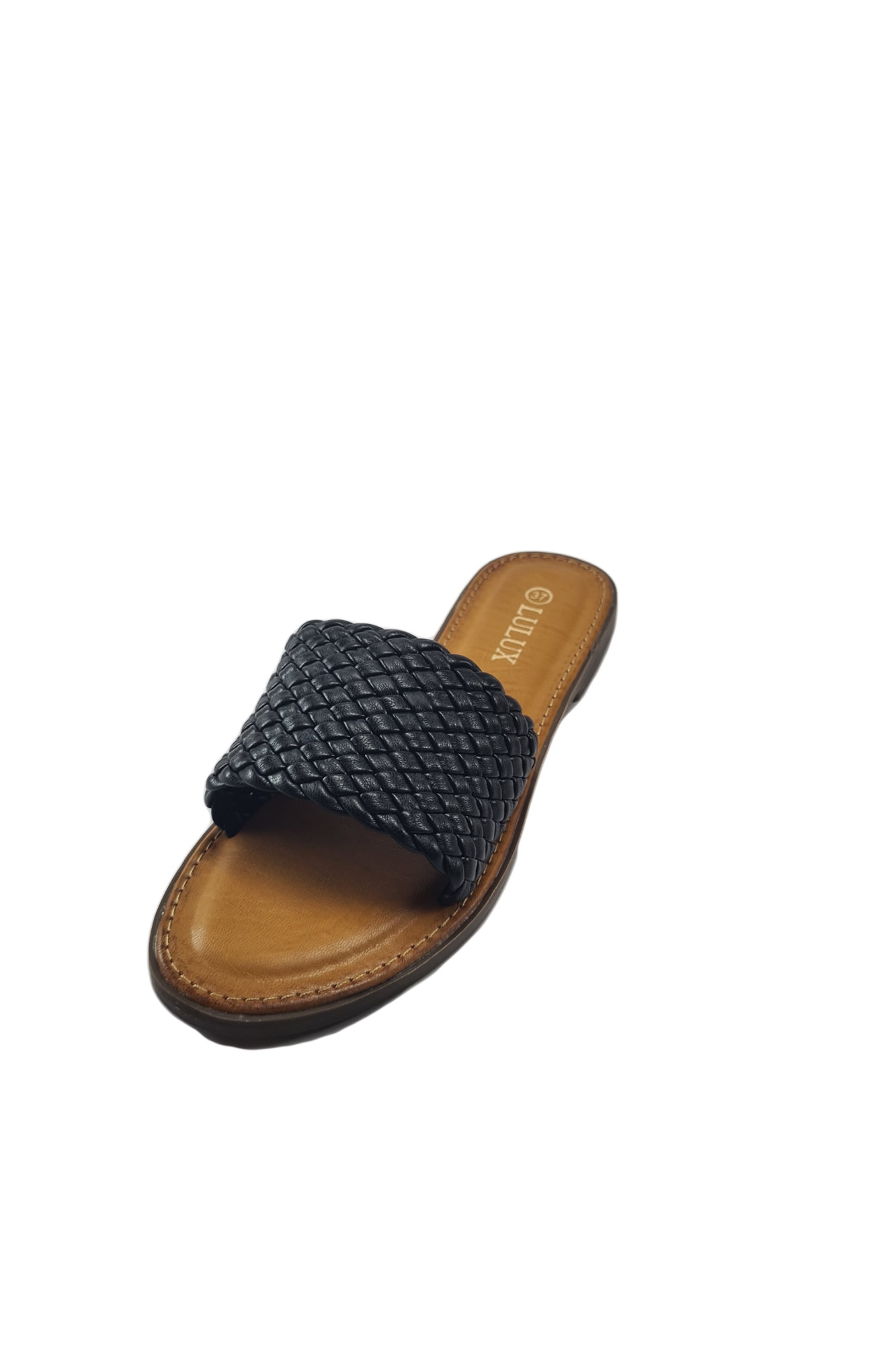 Papuci dama, LULUX, Piele ecologica, ta880, Negru, 36 EU - eMAG.ro