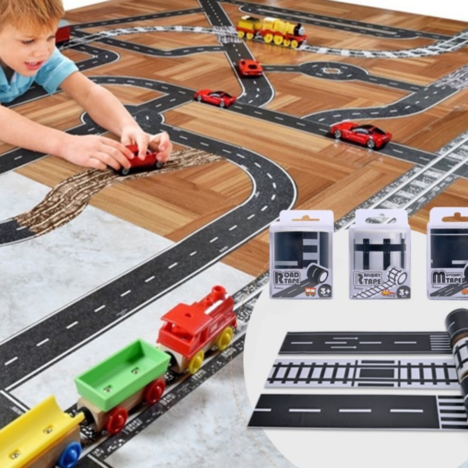 Banda auto autocolanta Drumuri, Mideer - eMAG.ro