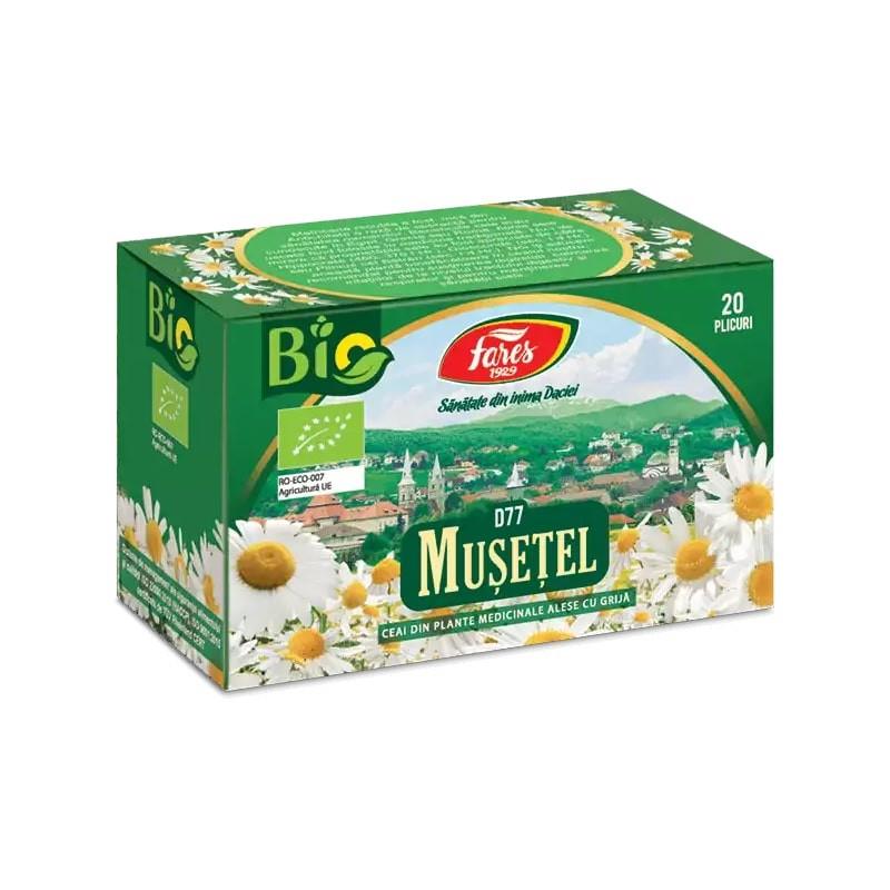 Ceai de Musetel Bio 20 plicuri Fares - eMAG.ro
