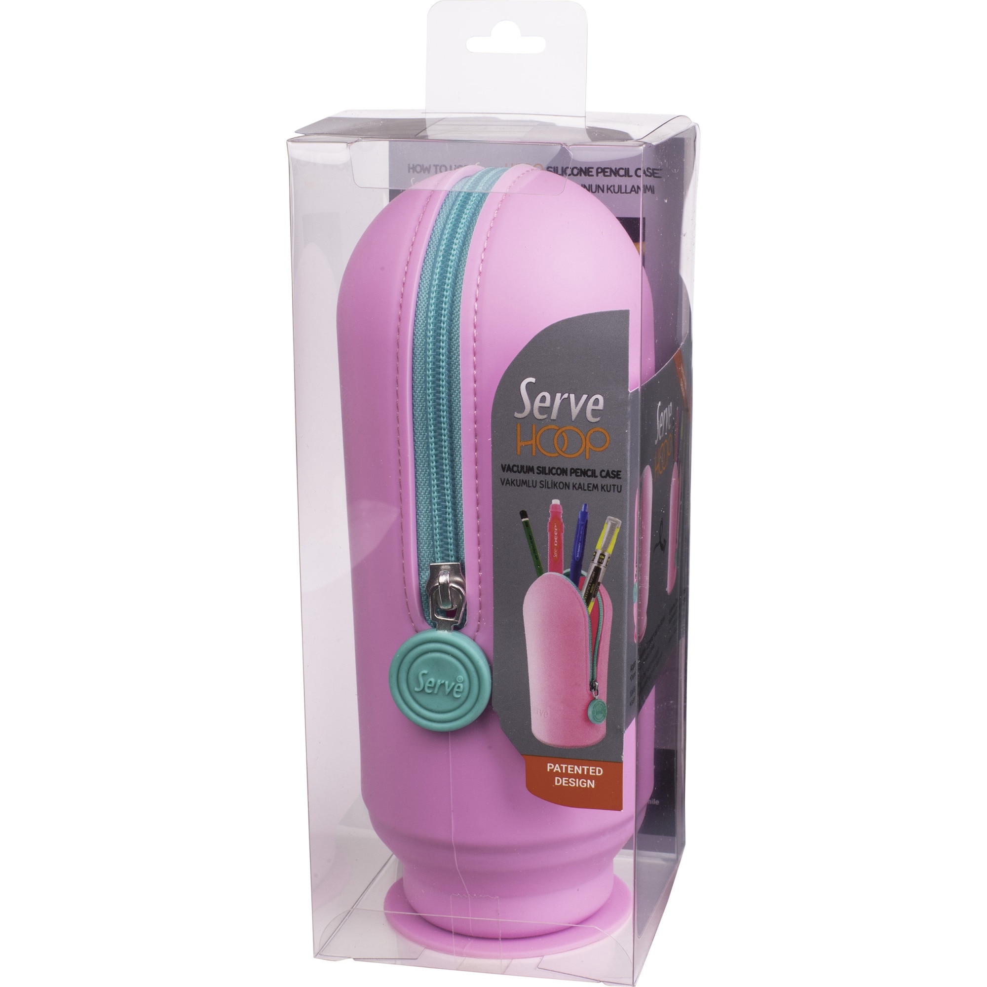 Penar Serve, rotund, serve hoop, silicon, roz pastel - eMAG.ro