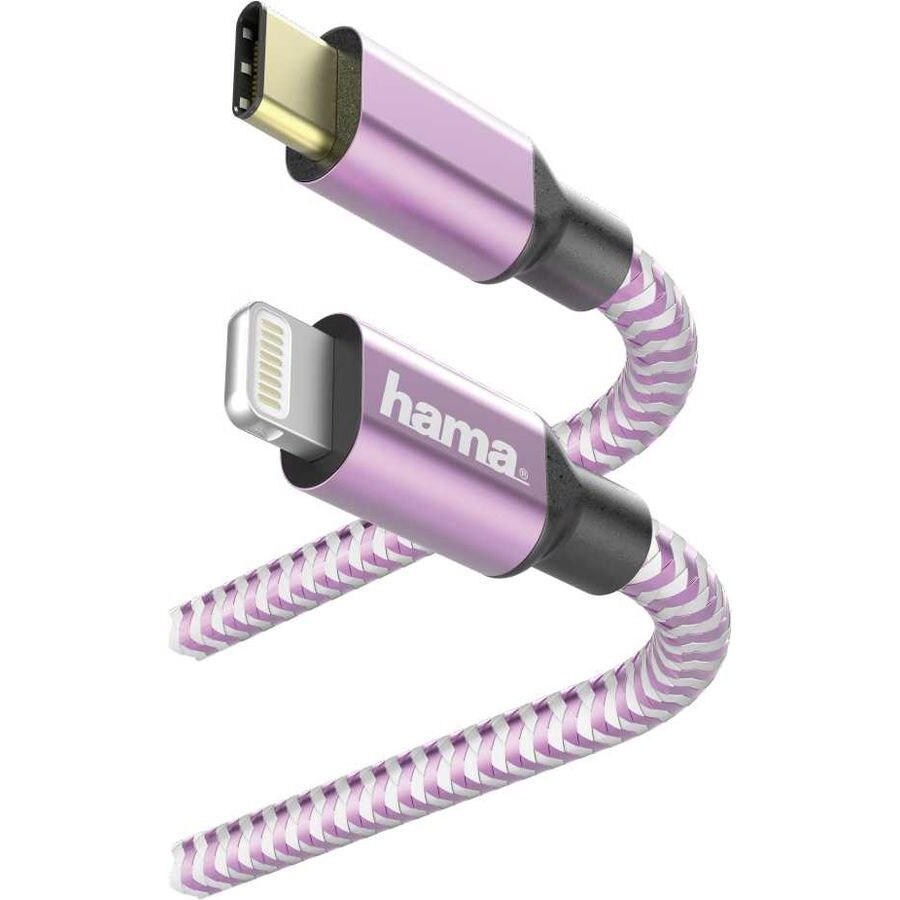 Hama Type-C-Lightning fémszövetes adatkábel, 1,5m - eMAG.hu