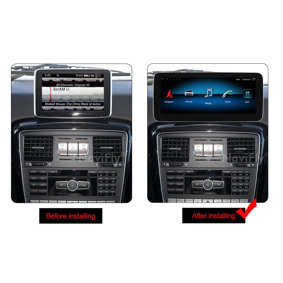 Мултимедия с навигация ZT за Mercedes Benz G-Class W463 W460 W461 ...