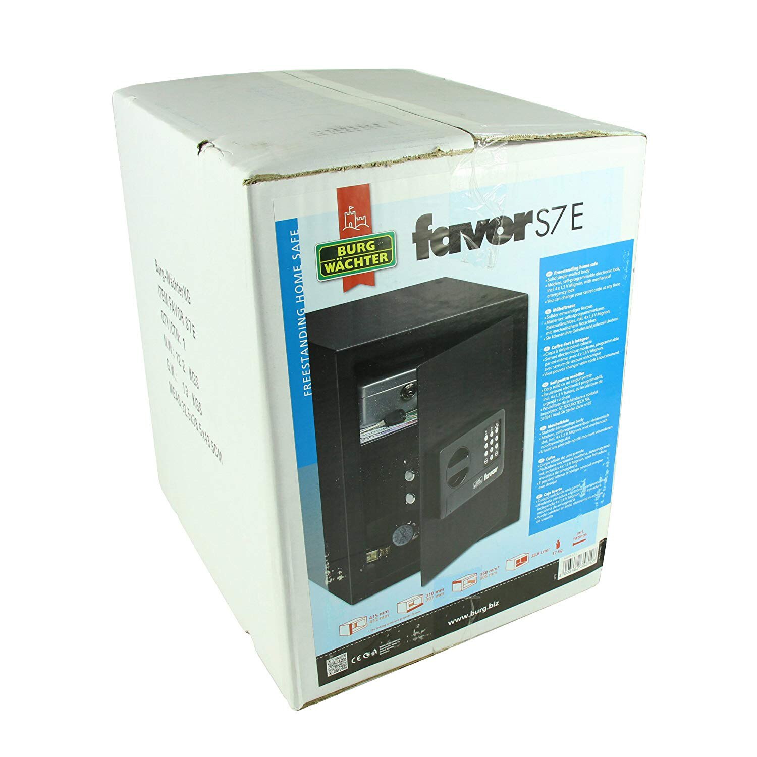 Seif Burg Wachter Favor S7E, 415x310x350 mm, cifru electronic - eMAG.ro