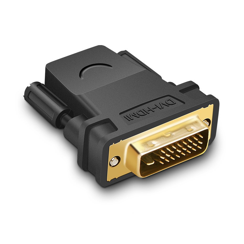 Адаптер Ugreen, HDMI (female), DVI 24+1 (male), FHD, 60Hz, черен - eMAG.bg