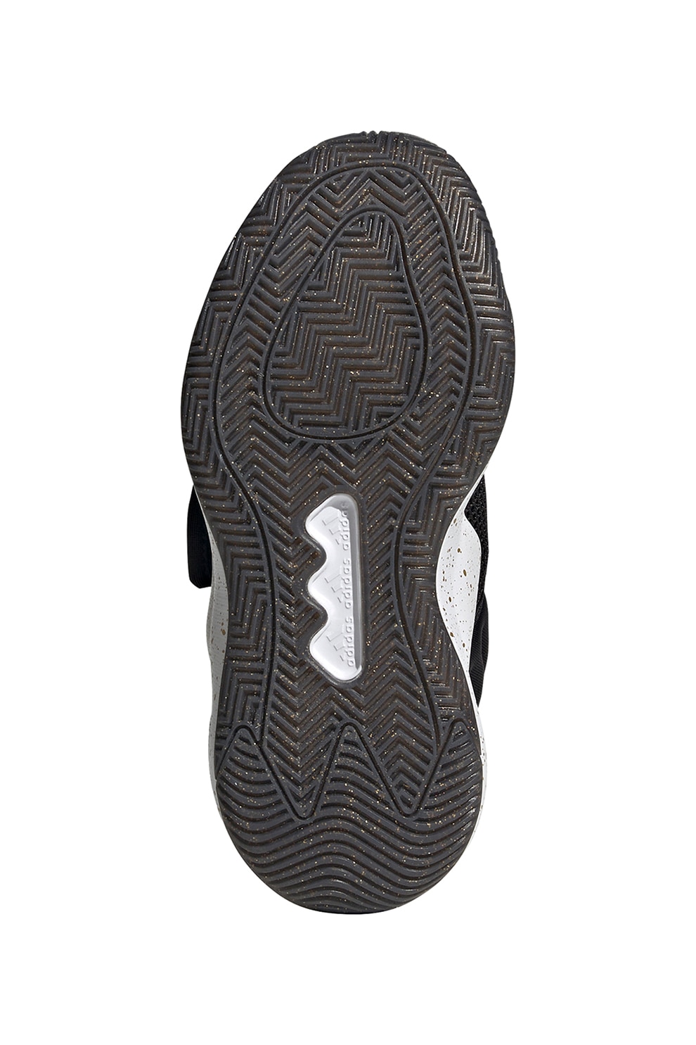 adidas Performance, Pantofi pentru baschet Deep Threat, Negru/Auriu, 10 ...