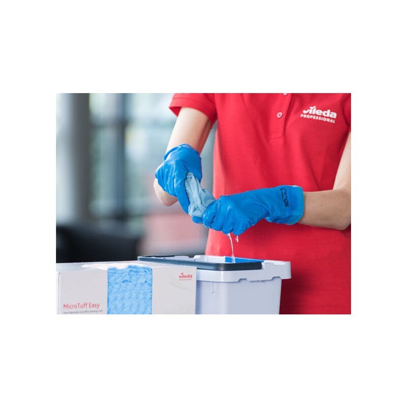 Set 50 Lavete Vileda MicroTuff Easy, 36x36cm, culoarea albastru - eMAG.ro