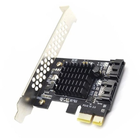 Placa PCI Express, 2 porturi SATA III Expansion card SATA 3.0 la PCIE ...