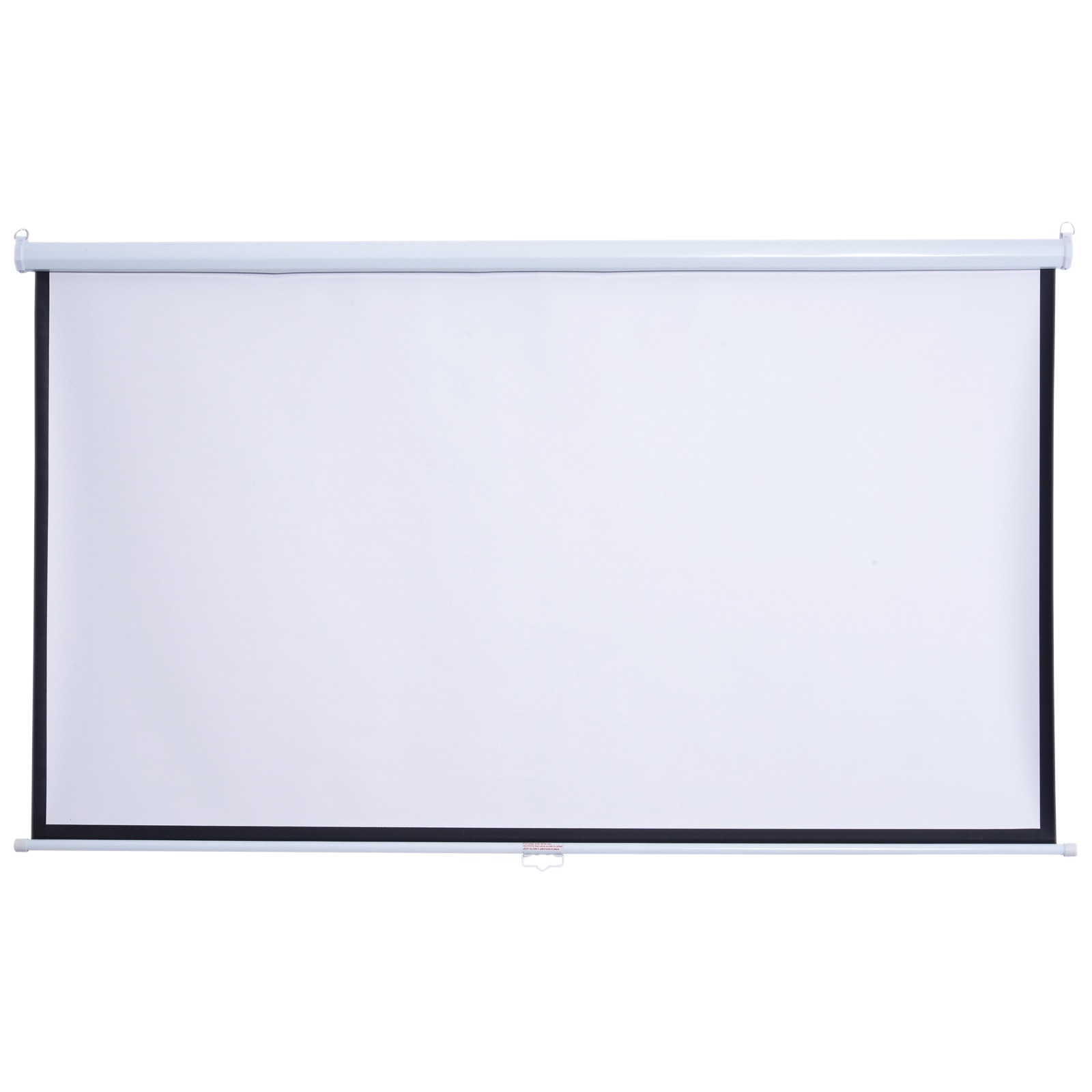 Прожекционен екран Homcom, 120 инча, 203 x 152 см, Бял / Черен - eMAG.bg