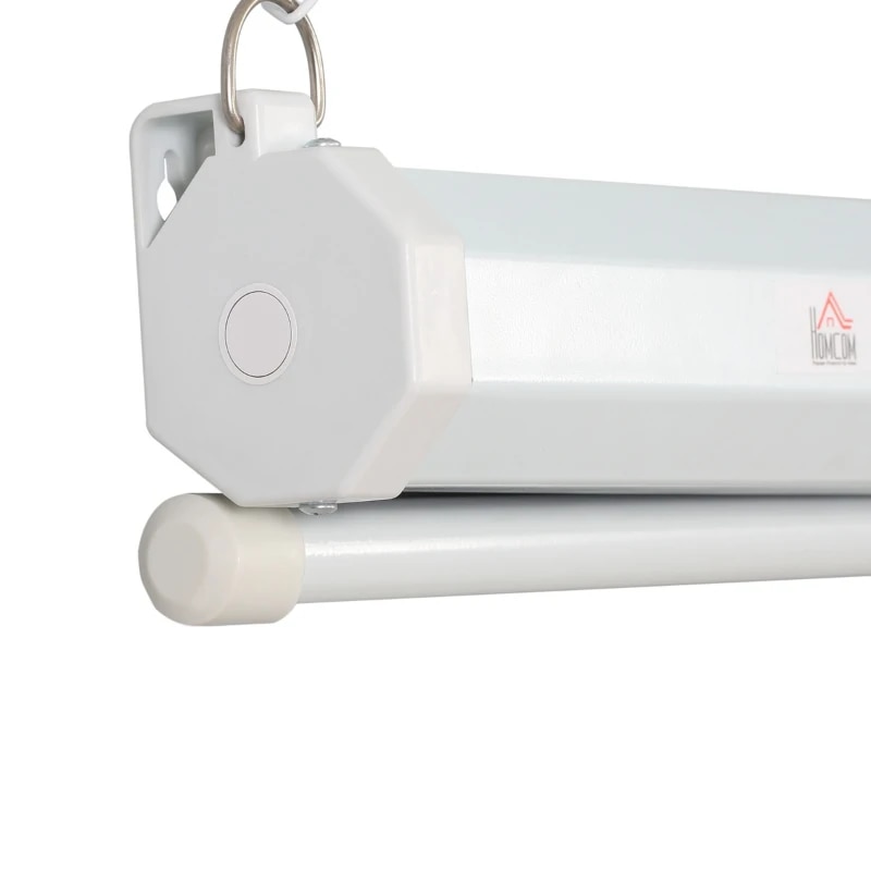 Ecran de proiectie, Homcom, 100 inch, 203 x 152 cm, Alb / Negru - eMAG.ro