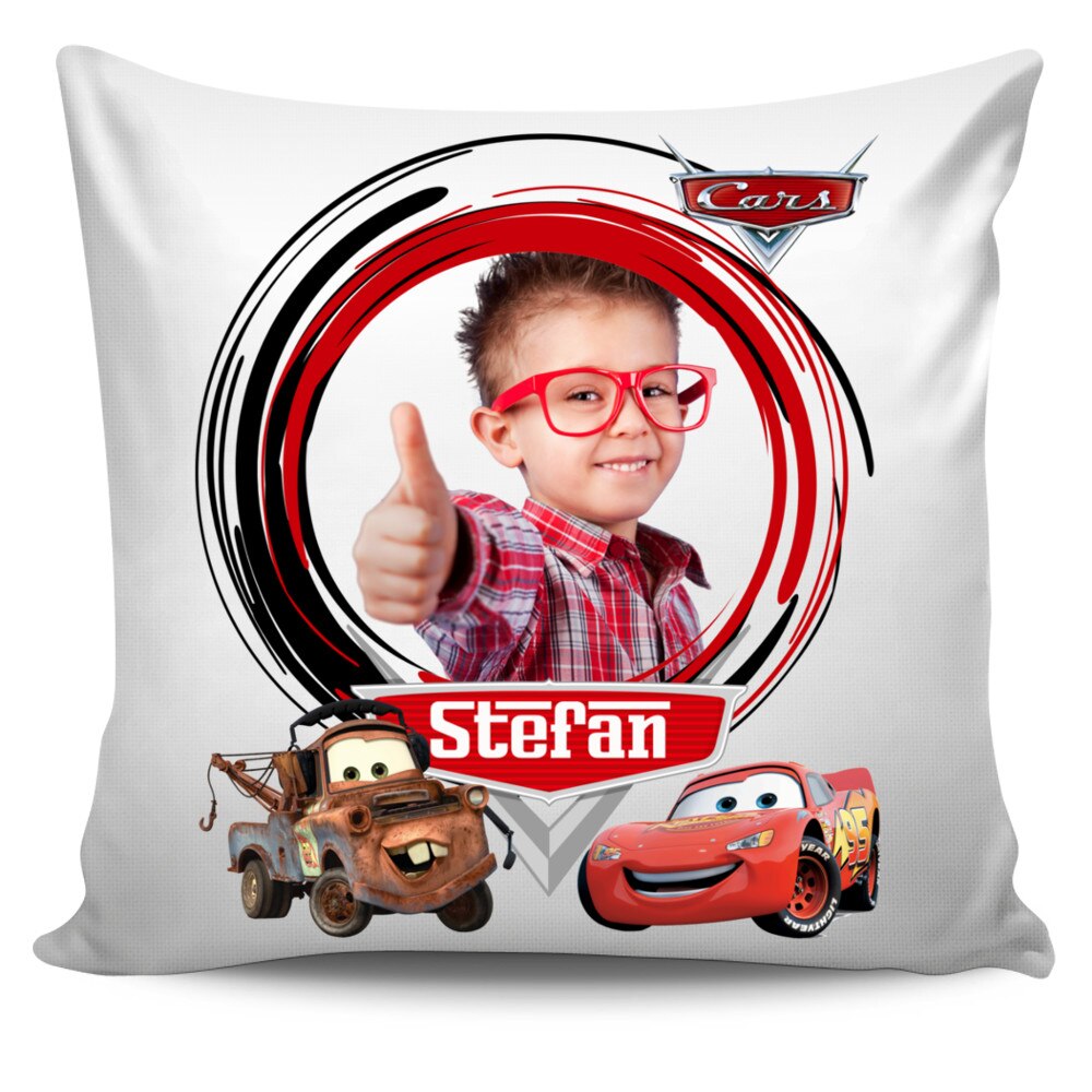 Perna personalizata Fulger McQueen 1 cu poza si text , Aniversare ...