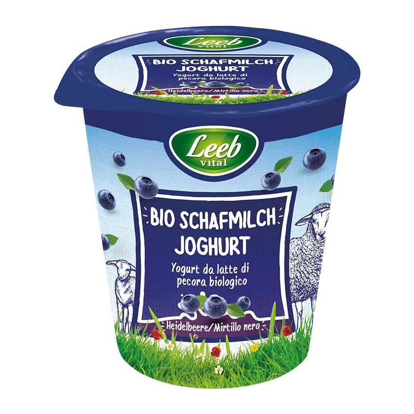 Iaurt bio natur din lapte de oaie cu afine, 125g - eMAG.ro