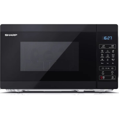 Cuptor cu microunde Sharp YC-MG02EB, 20 l, 800 W, Digital, Grill ...