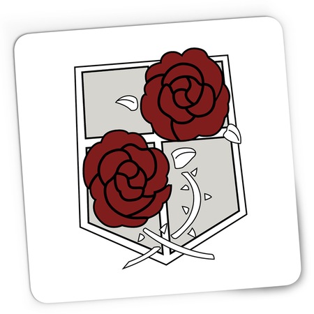 Mousepad Gaming Attack on Titan Garrison Crest Anime Manga, 21x19 cm ...