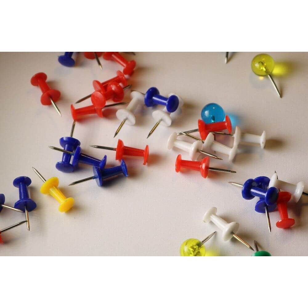 Set 30 Pioneze Panou Pluta Memoboards, Colorate - eMAG.ro