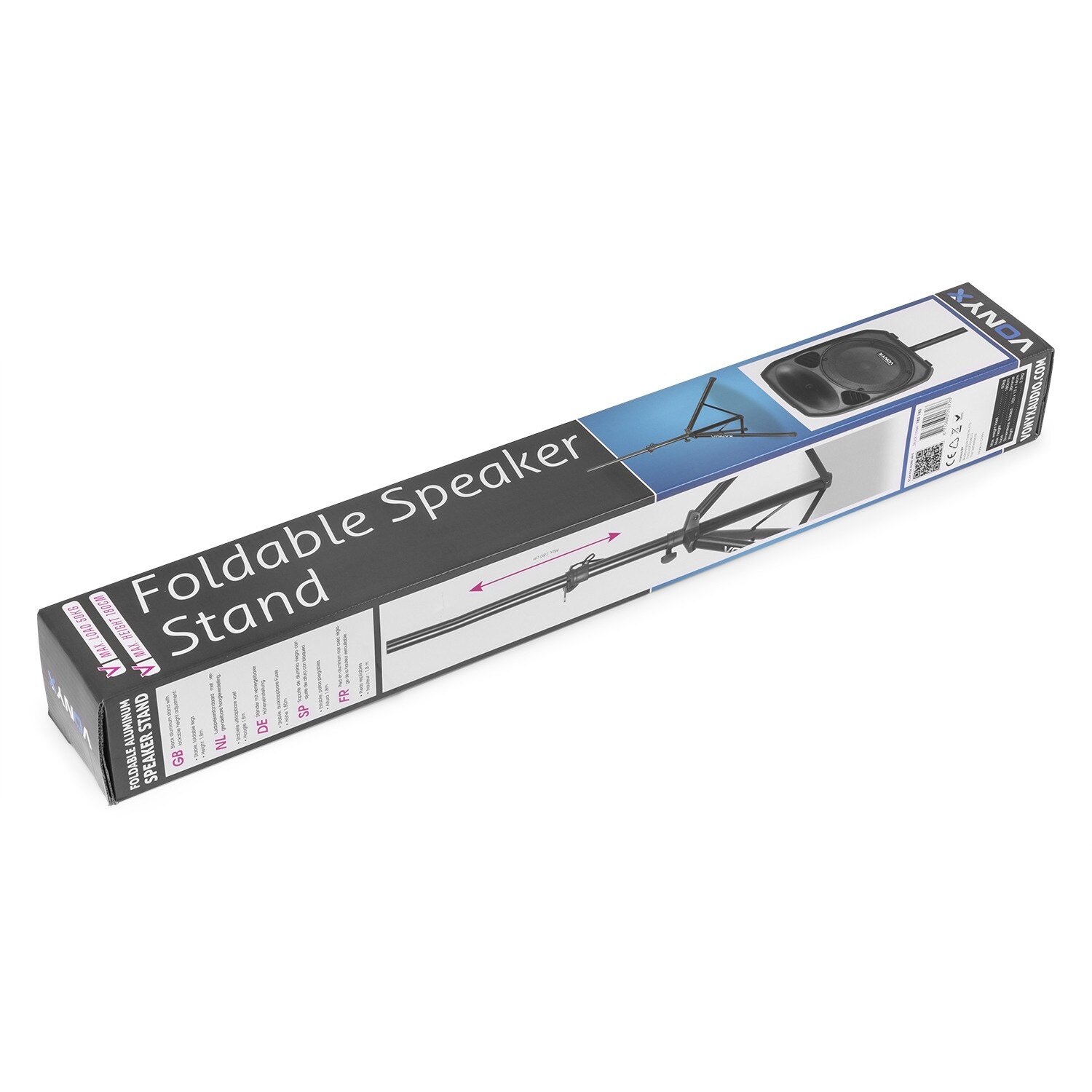 Stativ pentru boxa, 180cm, negru, Vonyx LS01 - eMAG.ro