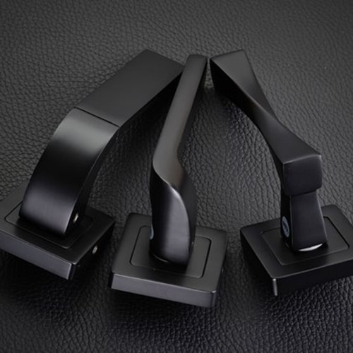 Set manere negre cu rozeta VERONA A001-KT-56-11, functie cheie, pentru ...