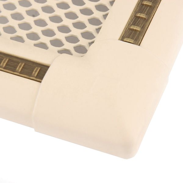 Grila ventilatie semineu, metalica, gama Exclusif, ivory, 16x45 cm ...