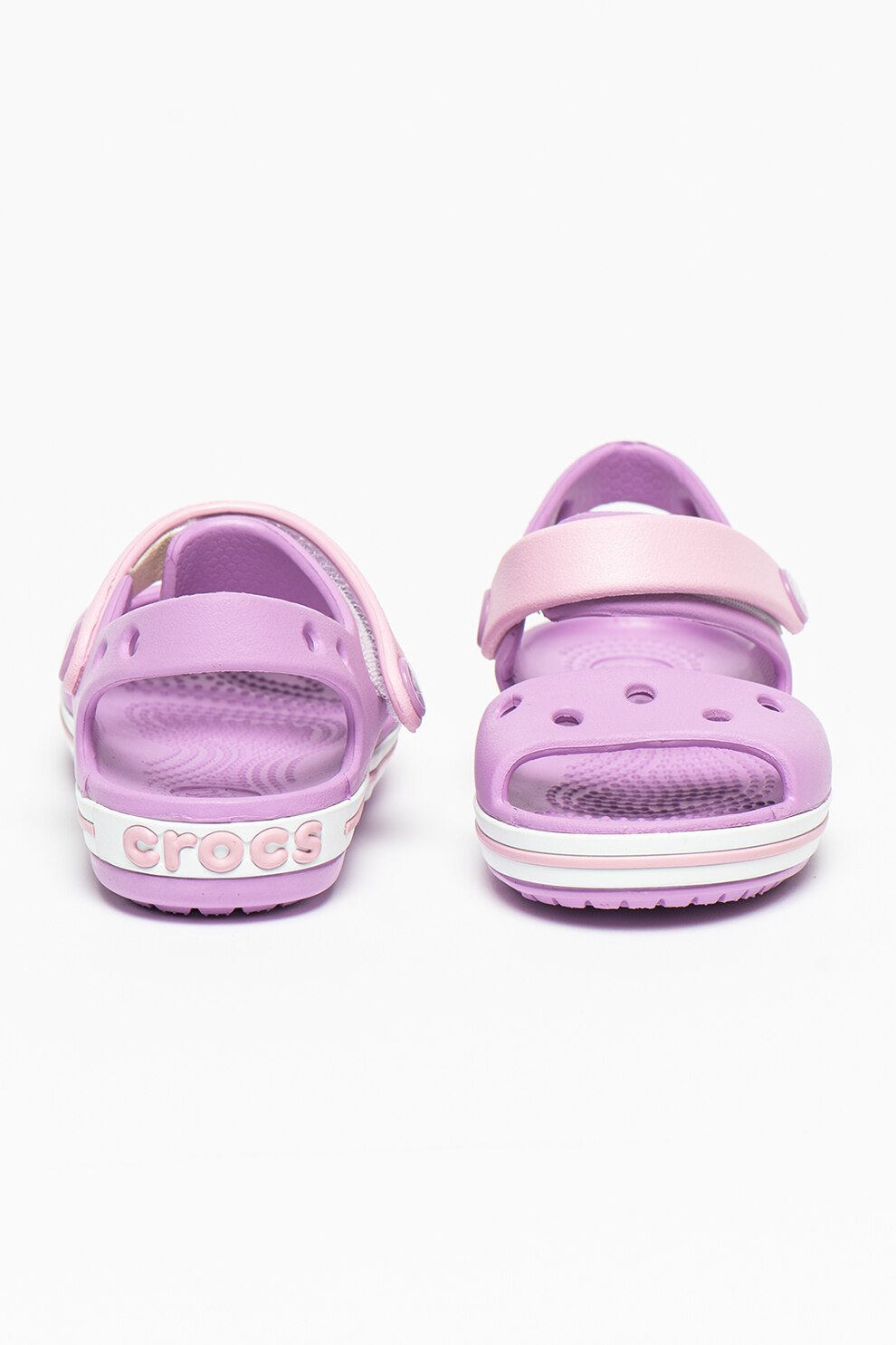 Crocs, Sandale cu velcro Crocband™, Lila, 34-35 EU - eMAG.ro