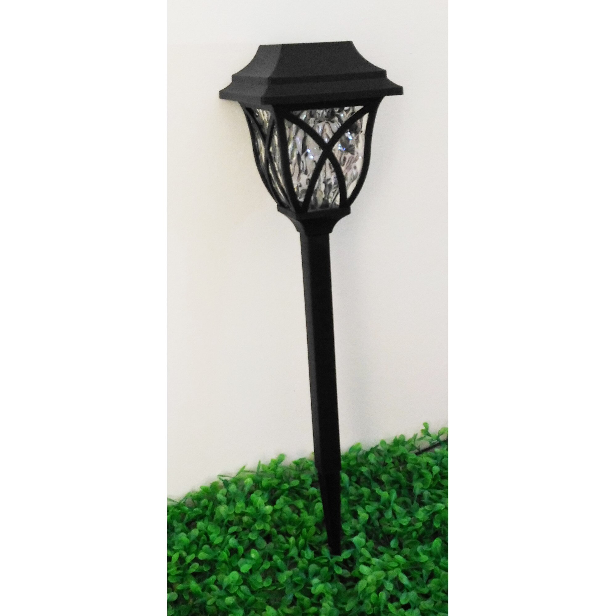 Lampa solara LED tip Felinar, PVC+Metal, 44x10cm - eMAG.ro