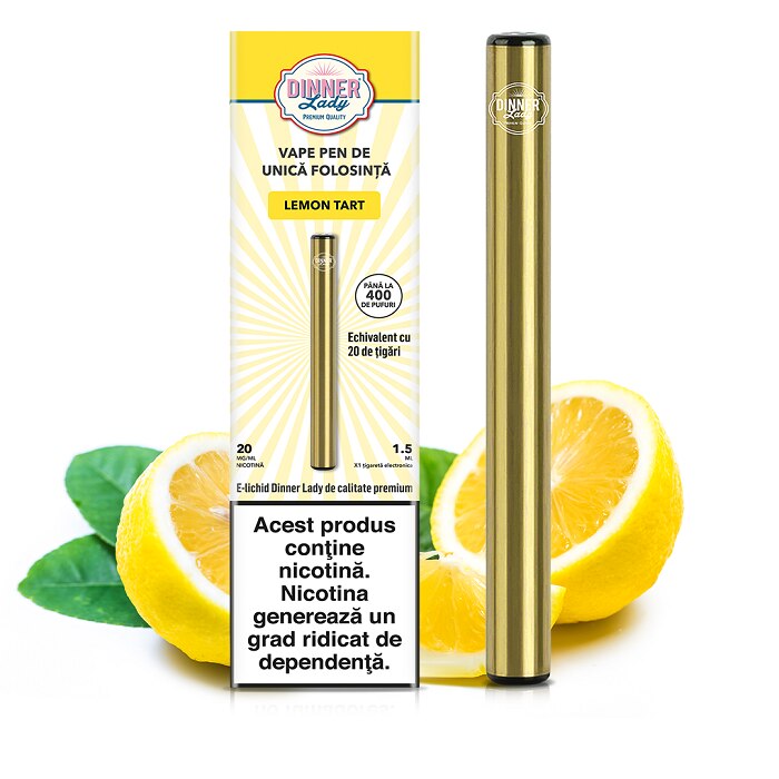 Kit Tigara Electronica Dinner Lady Vape Pen - Lemon Tart ,Dispozitiv de ...