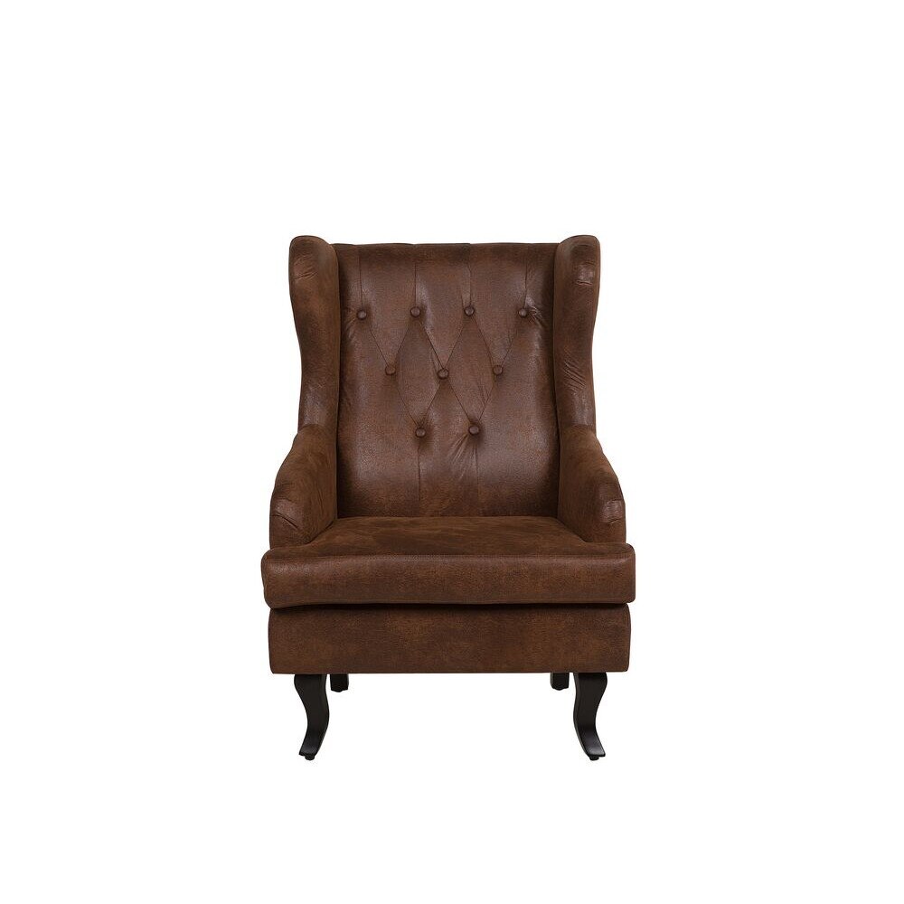 ALTA Chesterfield Stílusú Barna Műbőr Fotel - eMAG.hu