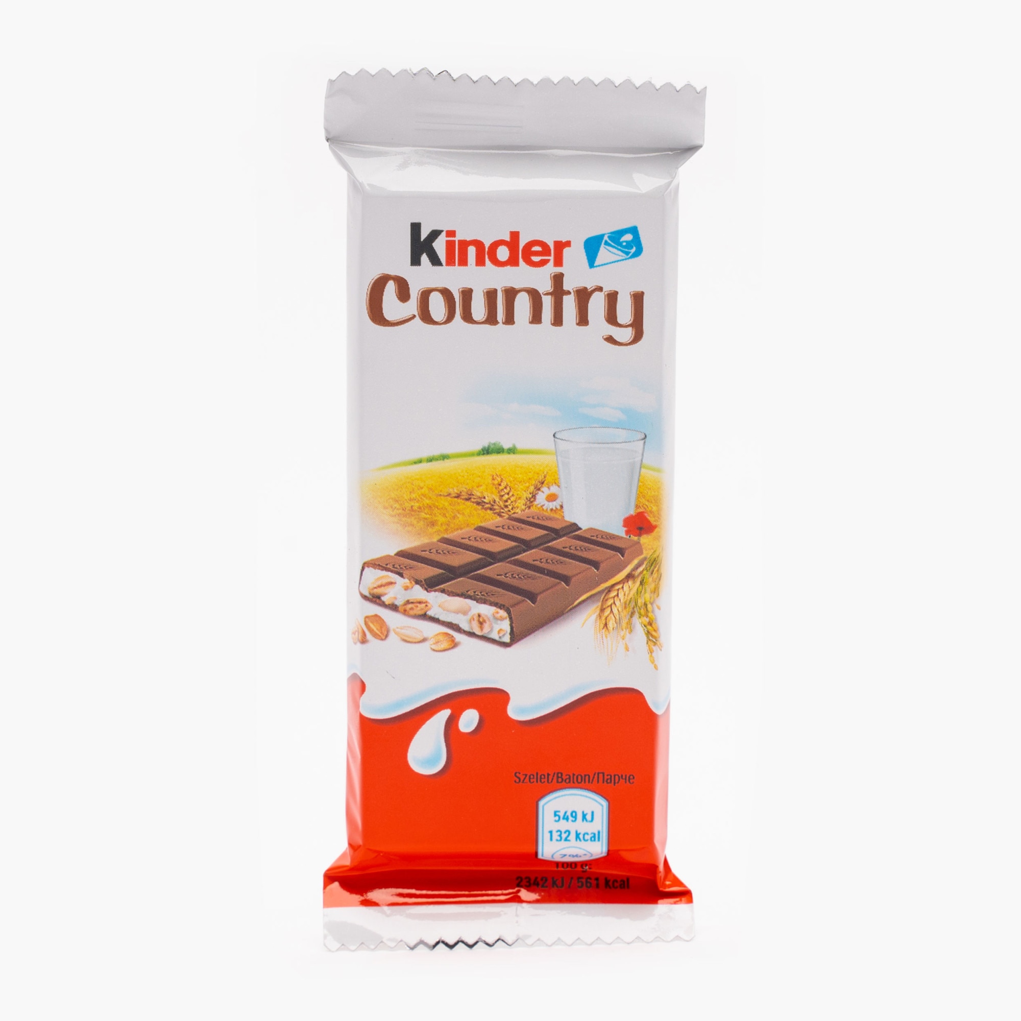 Шоколад Kinder Country T1 с млечна сметана и зърнени храни, 23.5гр ...