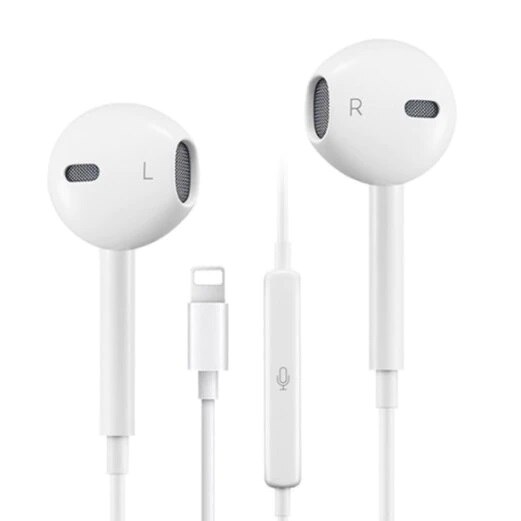 Casti audio, compatibile Apple Iphone, Lightning, Alb - eMAG.ro