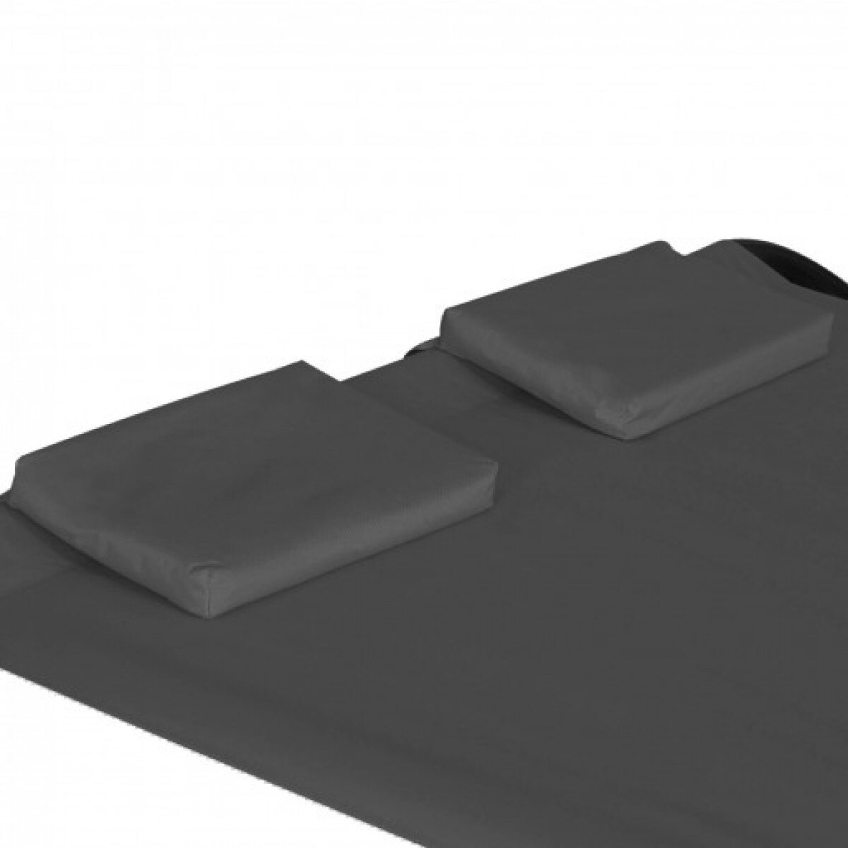 Sezlong pat dublu cu umbrela Sersimo GF22E, otel/poliester, 200x180x120 ...