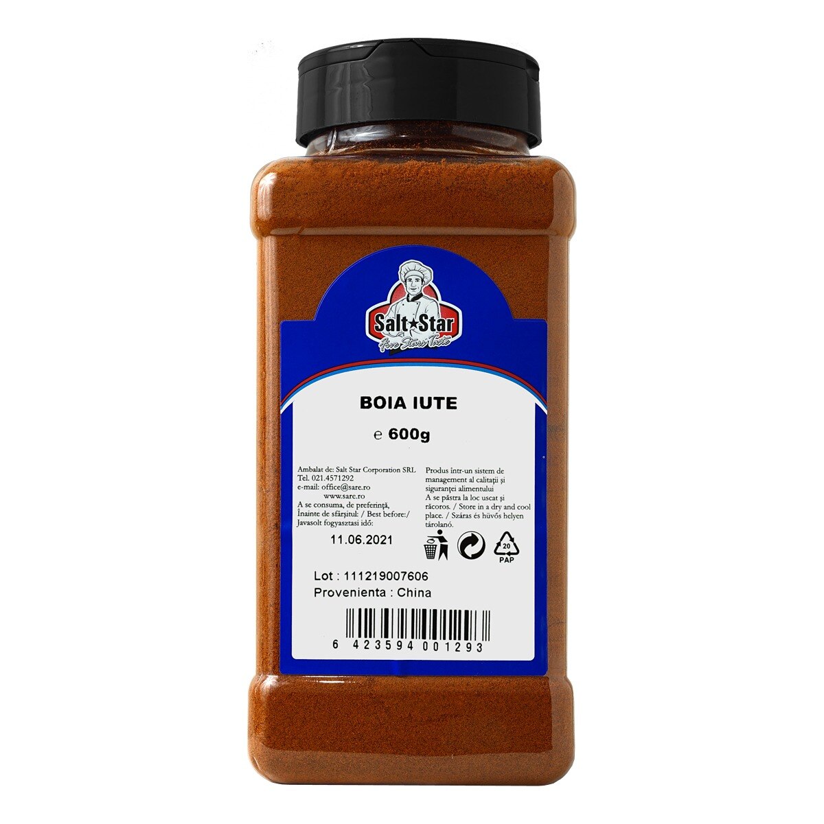 Boia ardei iute, Salt Star Corporation, borcan 600g - eMAG.ro