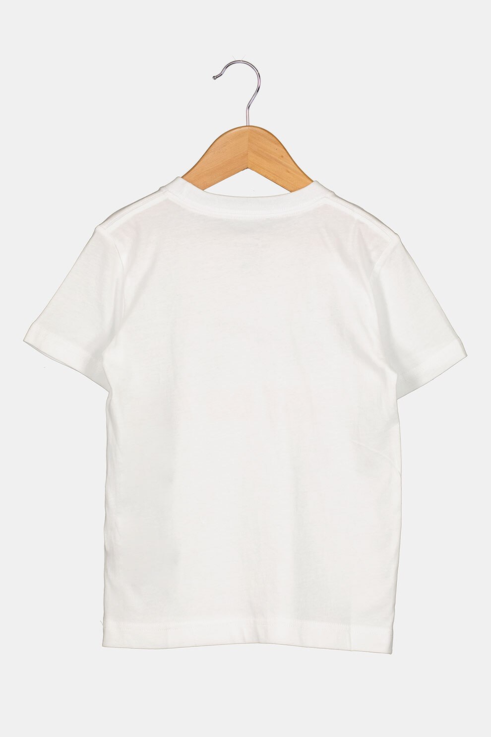 Nike, Памучна тениска Swoosh с уголемено лого, Бял, 110-116 CM - eMAG.bg