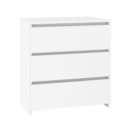 Нощно шкафче Nocna, CL3, С 3 чекмеджета, 99 x 30 x 30 см, Бял - eMAG.bg